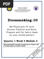 Module 4 - Dressmaking 8 Revised | PDF | Sewing Machine | Sewing