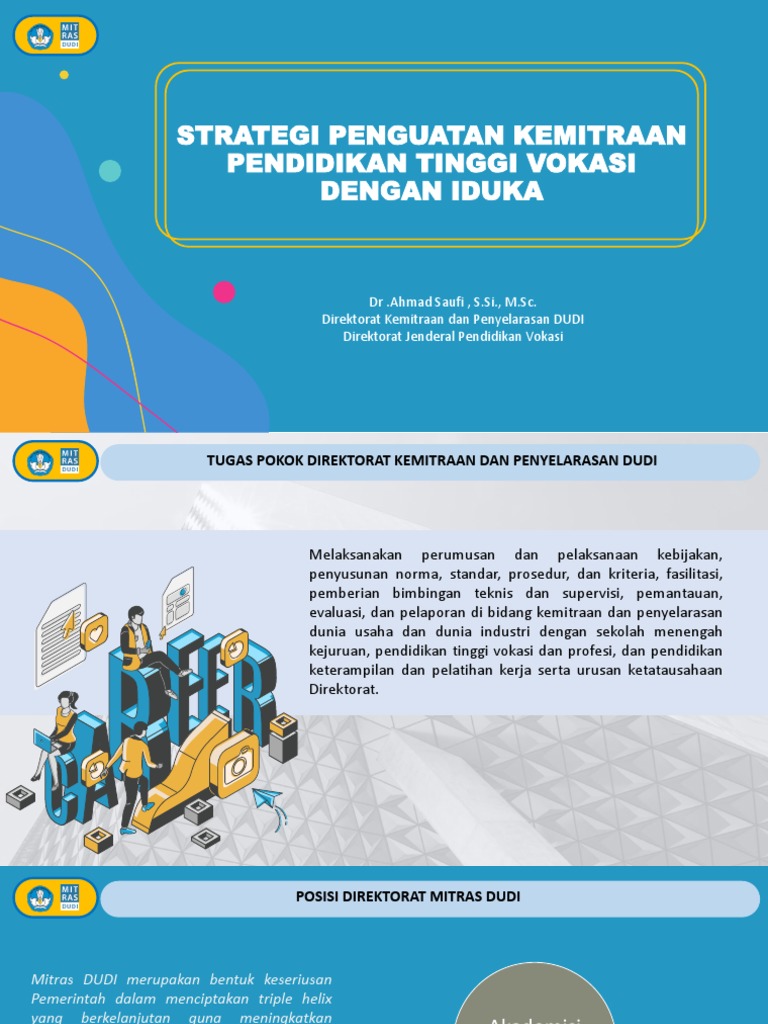 Paparan Strategi Penguatan Kemitraan Pendidikan Tinggi Vokasi Dengan ...