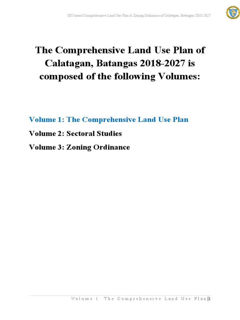 CALATAGAN CLUP Vol 1 | PDF | Geographic Information System | Coral Reef