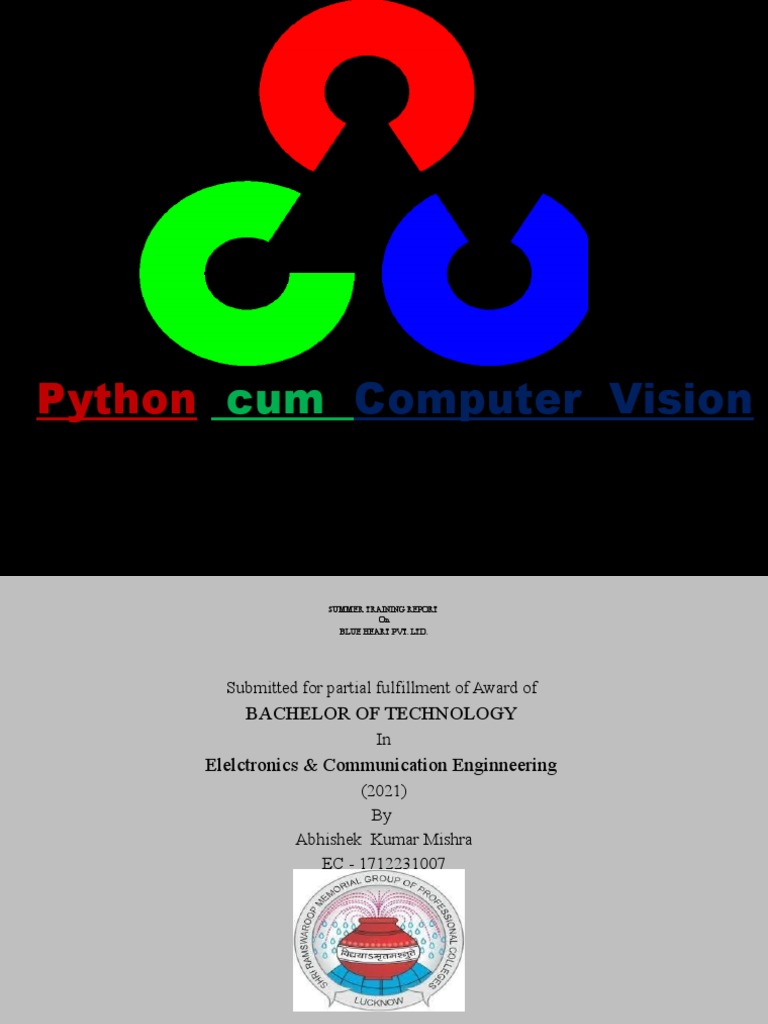 007 - Summer Training Report | PDF | Python (Programming Language ...