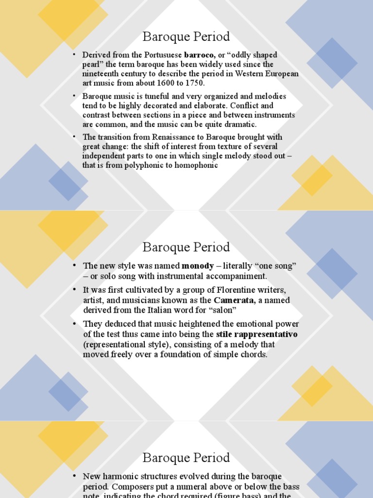 Music LEsson 3 | PDF | Opera | Baroque Music