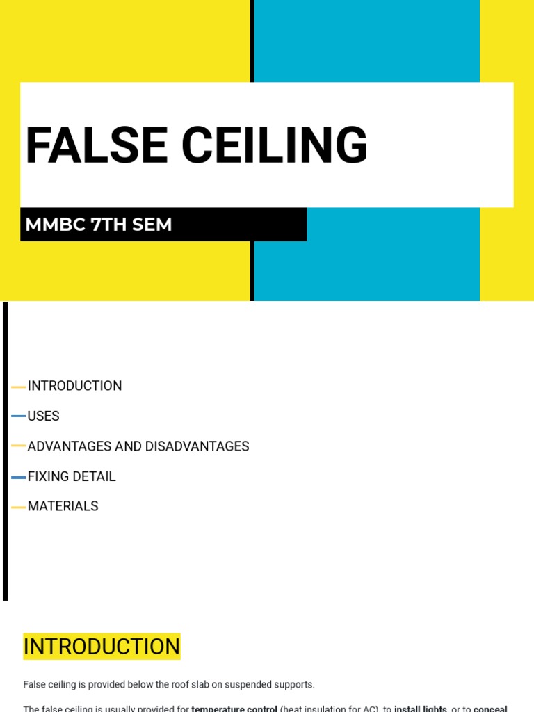 False Ceiling | PDF | Ceiling | Drywall