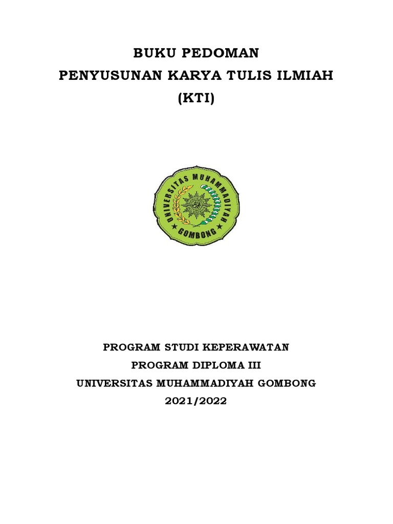 Draft Buku Pedoman KTI 2021-2022 | PDF