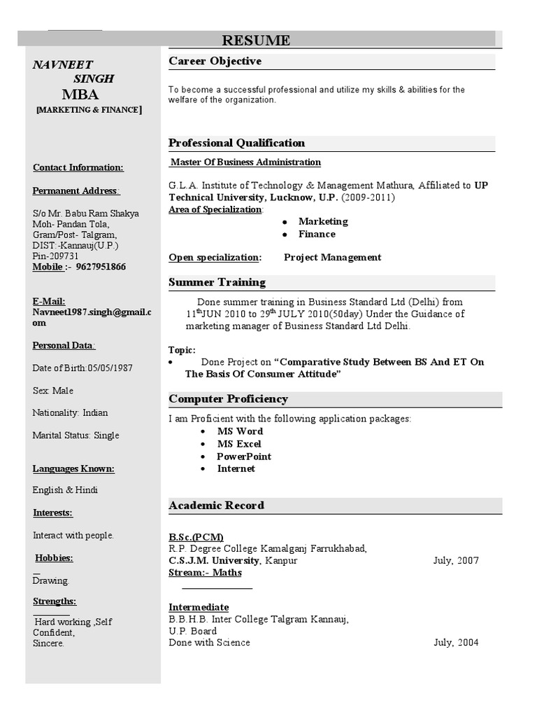 Navneet Resume | PDF