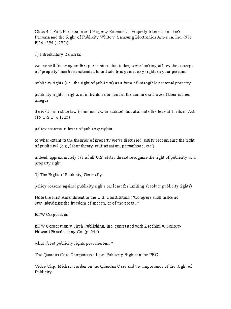 MAP' | PDF | Trespass | Personality Rights