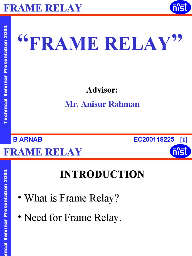 Frame Relay: Mr. Anisur Rahman | PDF | Computer Network | Communications Protocols