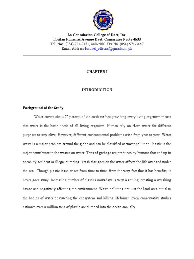 Water Waste Collector Research Material | PDF | Water Pollution | Waste