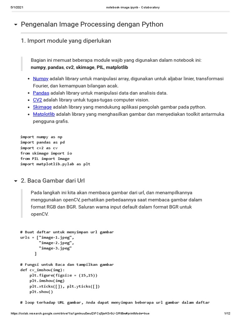 Notebook-Image - Ipynb - Colaboratory | PDF