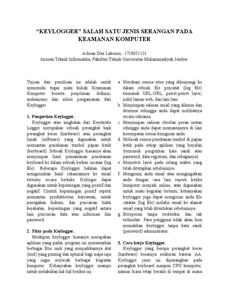 Keylogger | PDF