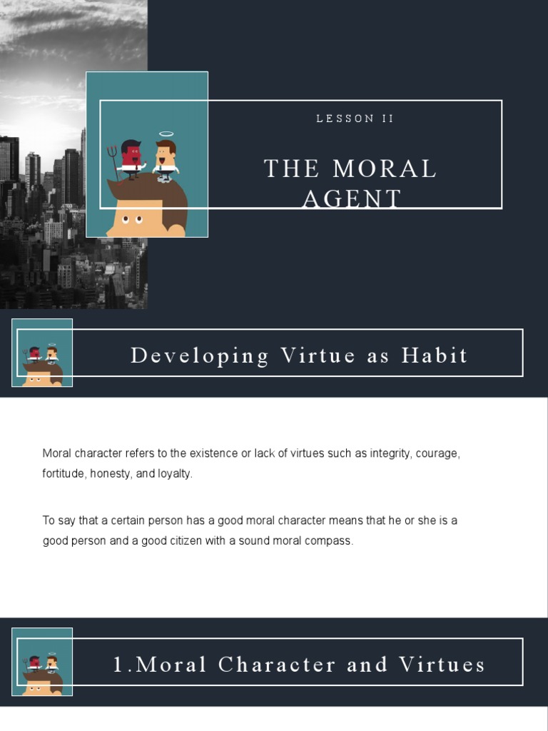 The Moral Agent: Lesson Ii | PDF | Virtue | Morality