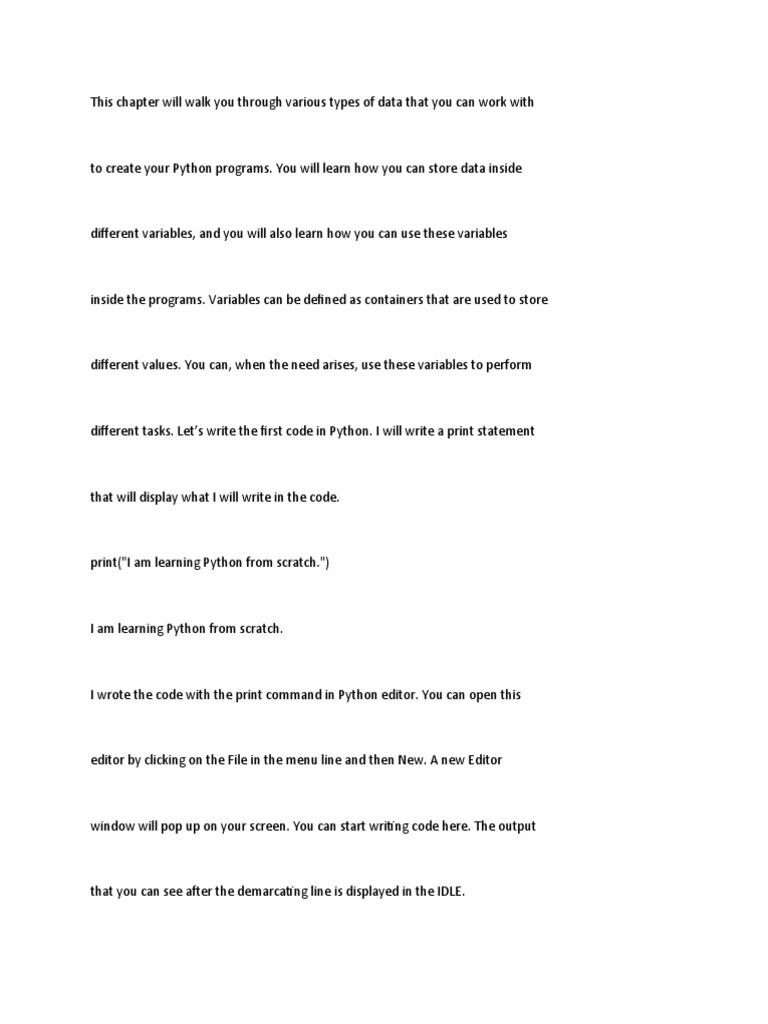 Understanding Python Variables and Syntax | PDF | Art | Computers