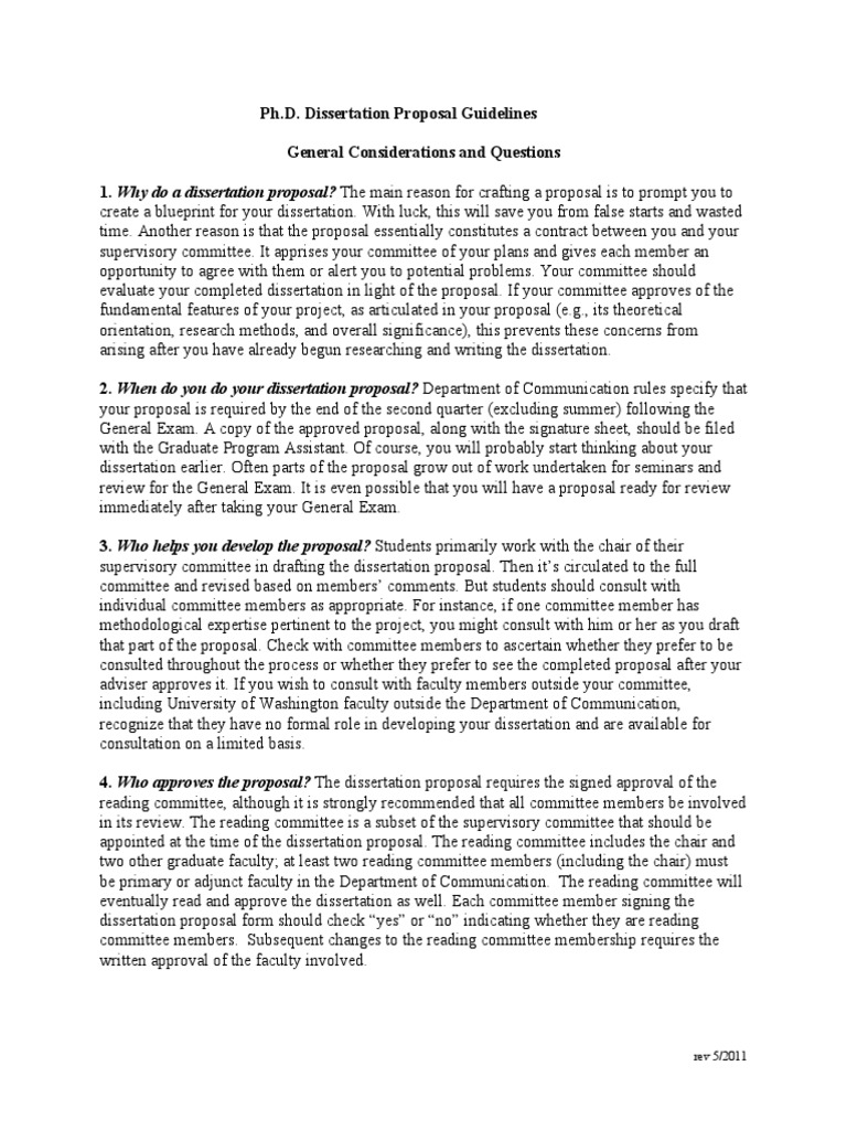PHD Proposal Guidelines | PDF | Thesis | Hypothesis