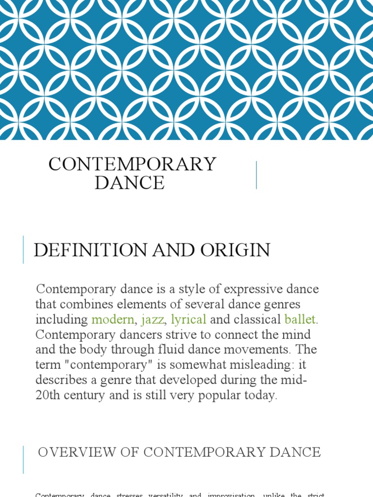 Understanding Contemporary Dance Origins | PDF | Dances | Ballet