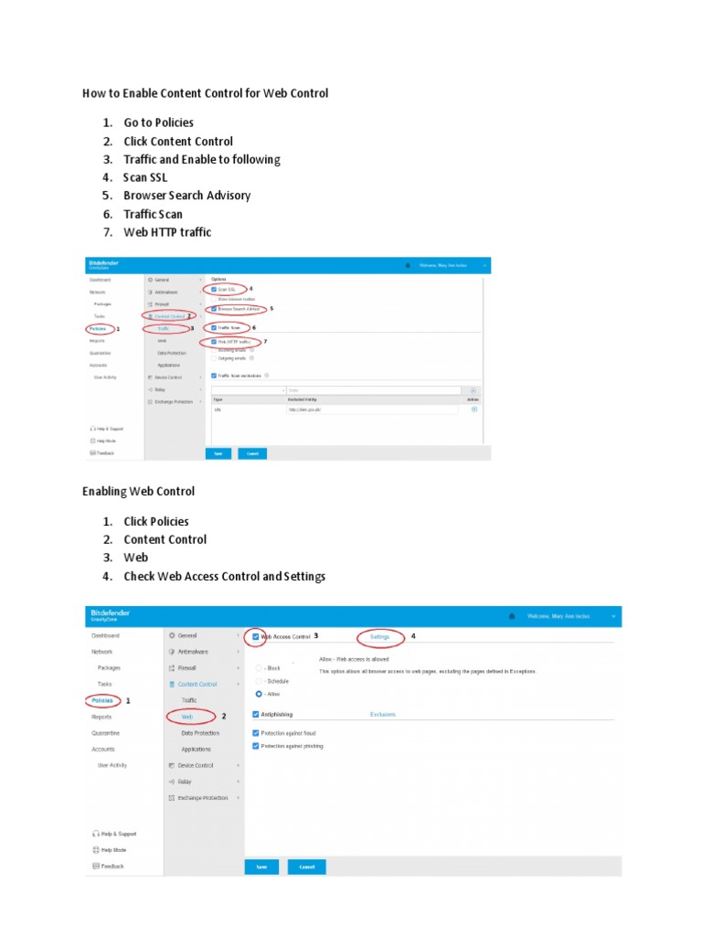 How To Enable Content Control For Web Control | PDF