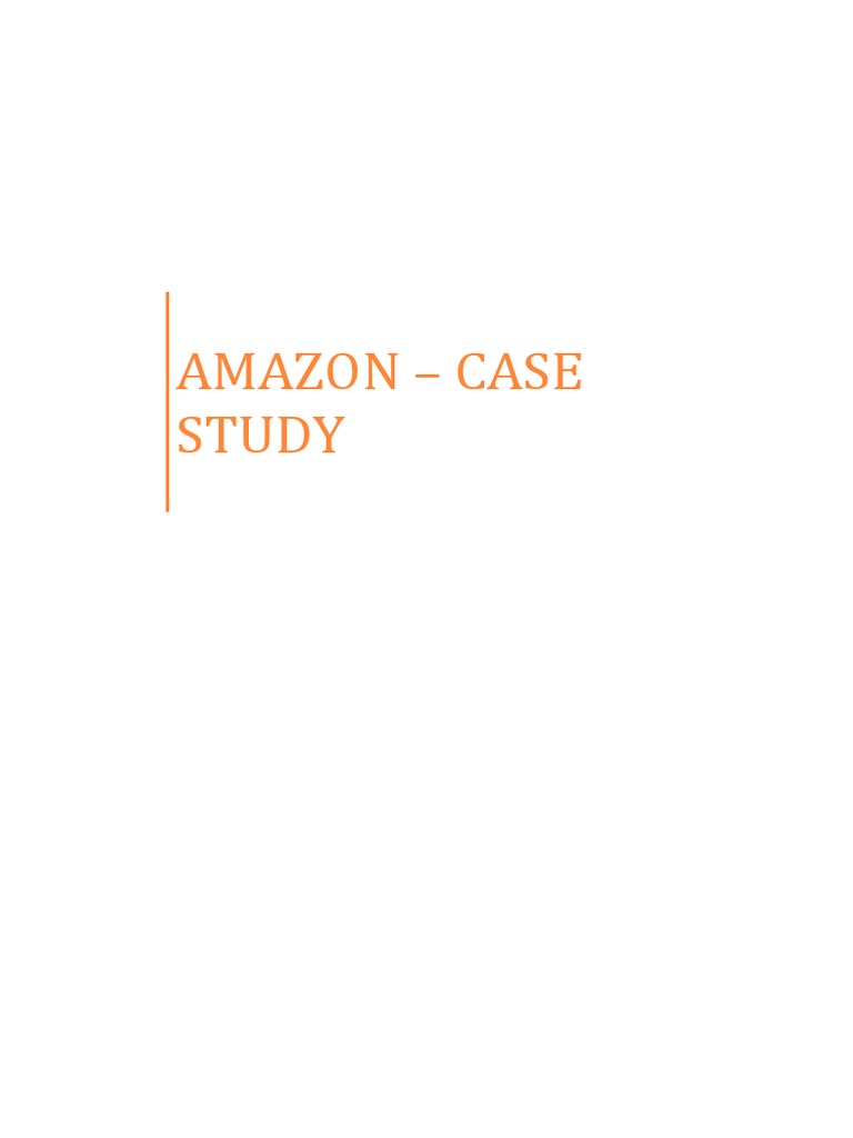 Amazon Case Study | PDF | Sustainability | Low Carbon Economy