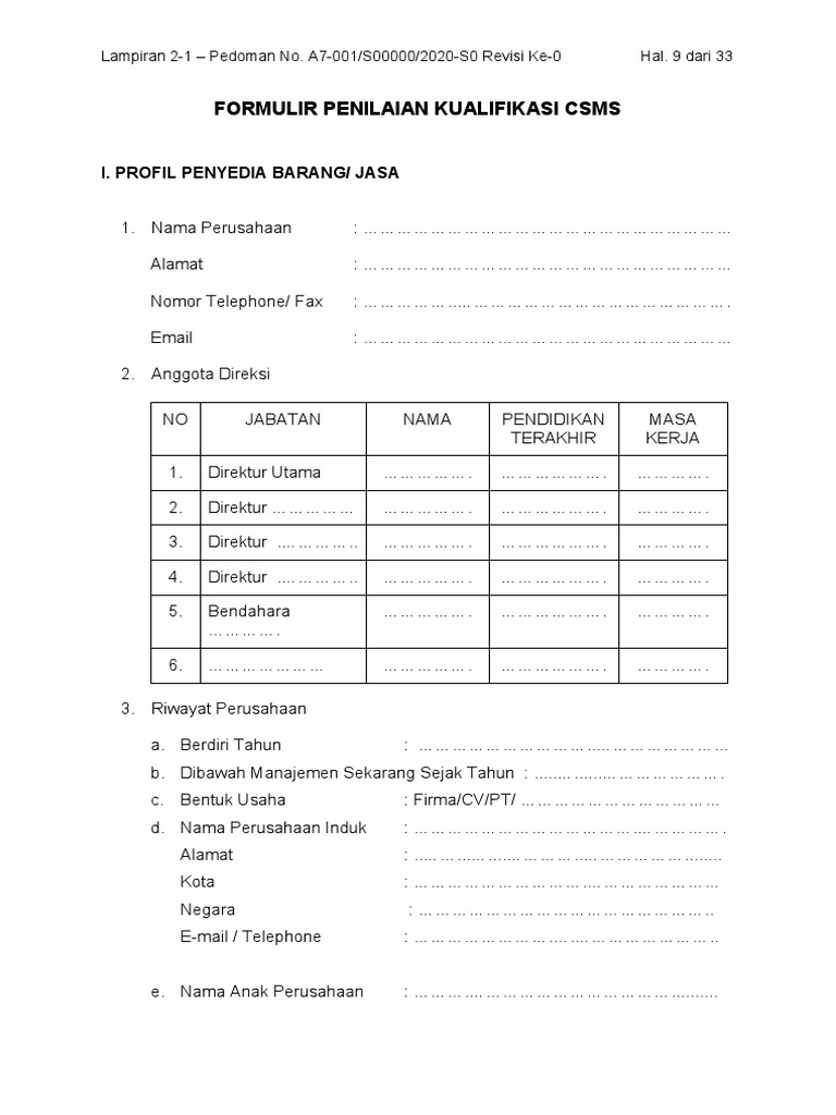 Form Csms Pdf