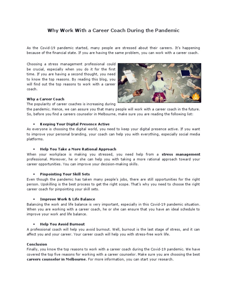 Why Work With A Career Coach During The Pandemic | PDF