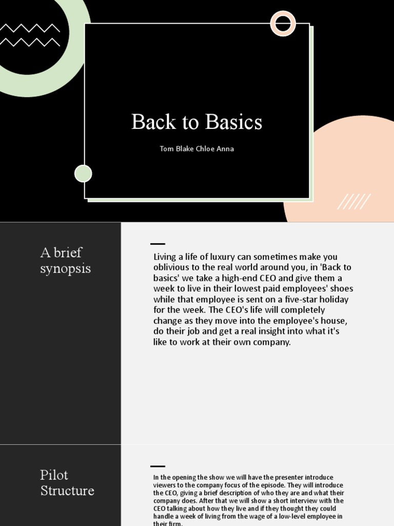 Back To Basics | PDF