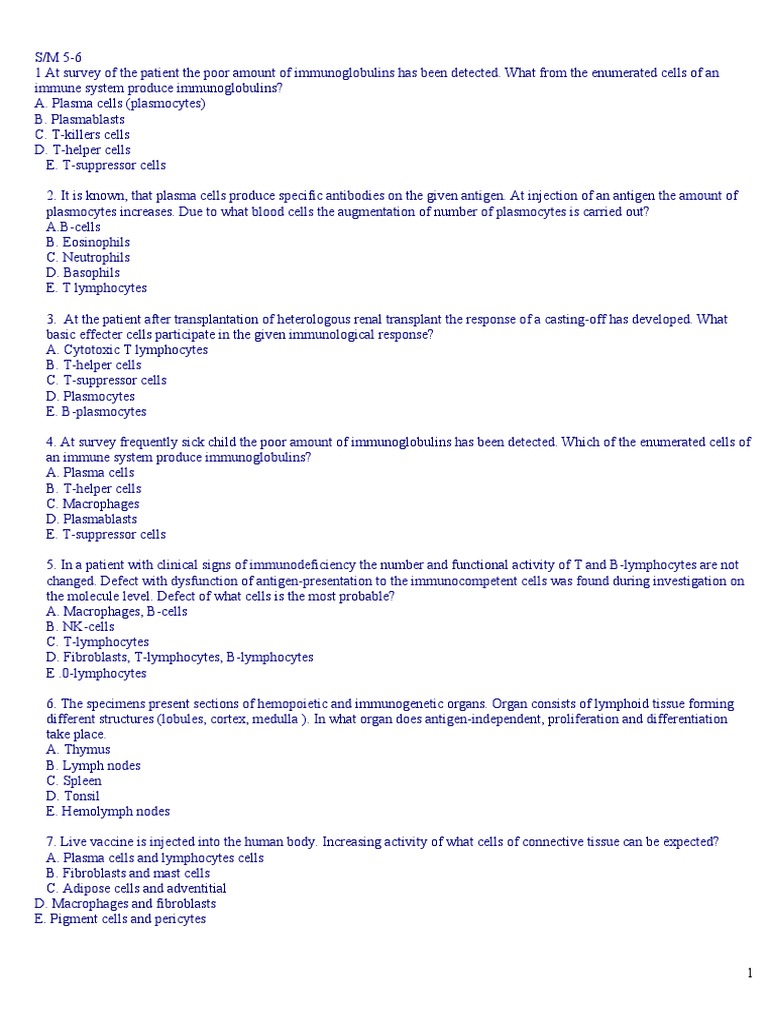Tests - Special Histology | PDF | Lymphatic System | Epithelium