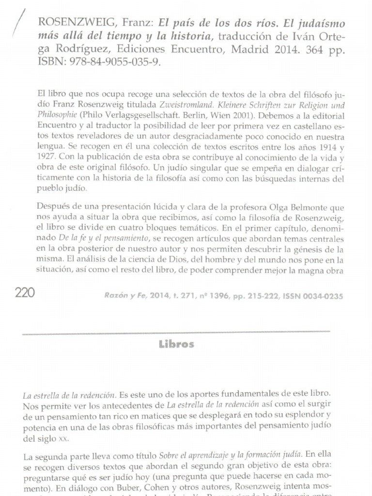 2015-El Pais de Los Dos Rios-Razon y Fe | PDF