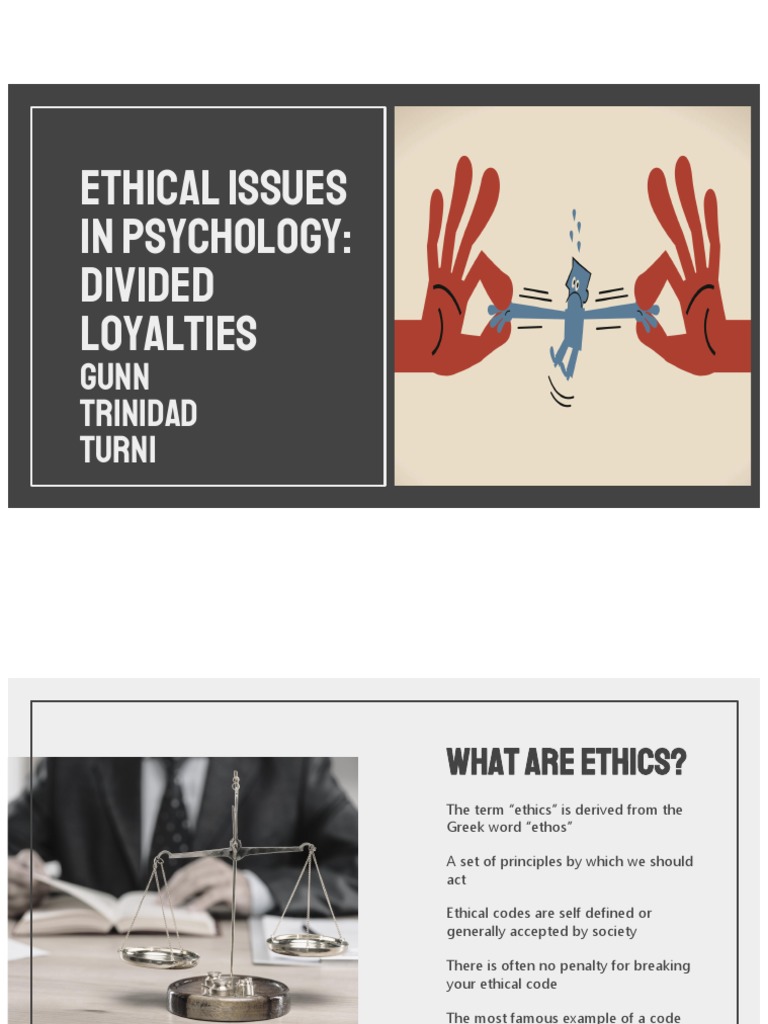Divided Loyalties | PDF | Psychology | Confidentiality