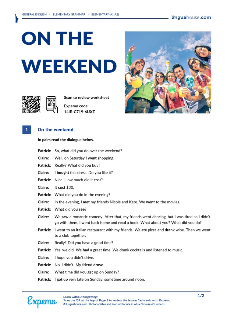 The Weekend American English Student Ver2 | PDF | Linguistics | Language Mechanics