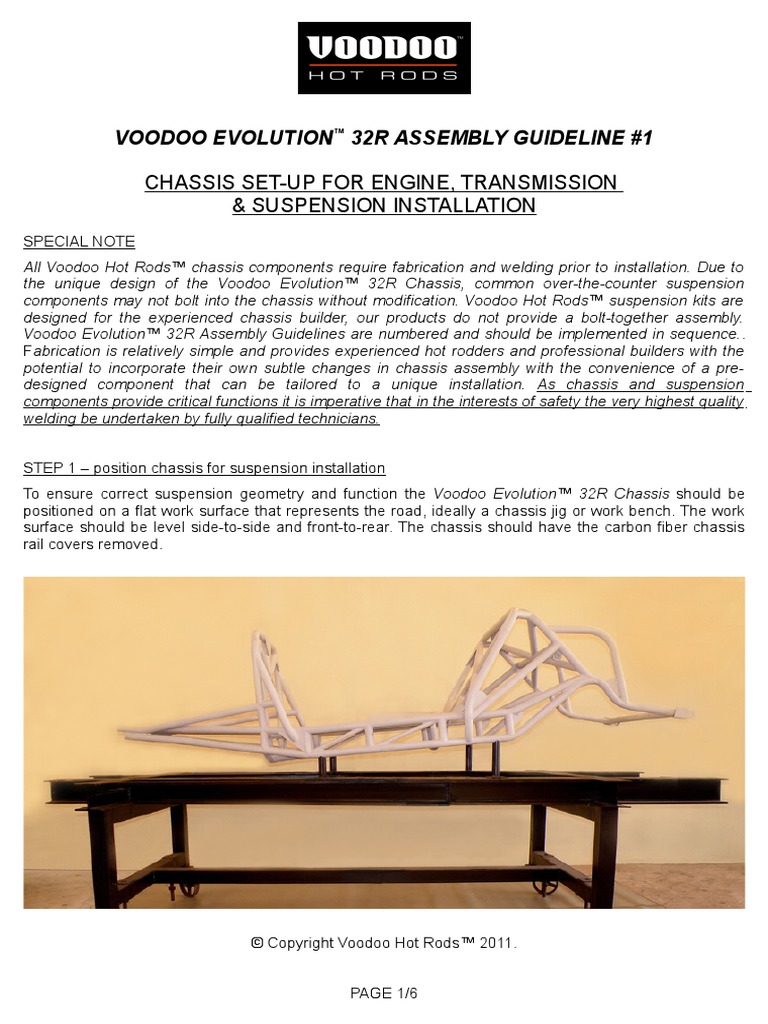 Fdocuments - in Chassis Set Up For Engine Voodoo Hot Voodoo 32r Chassis ...