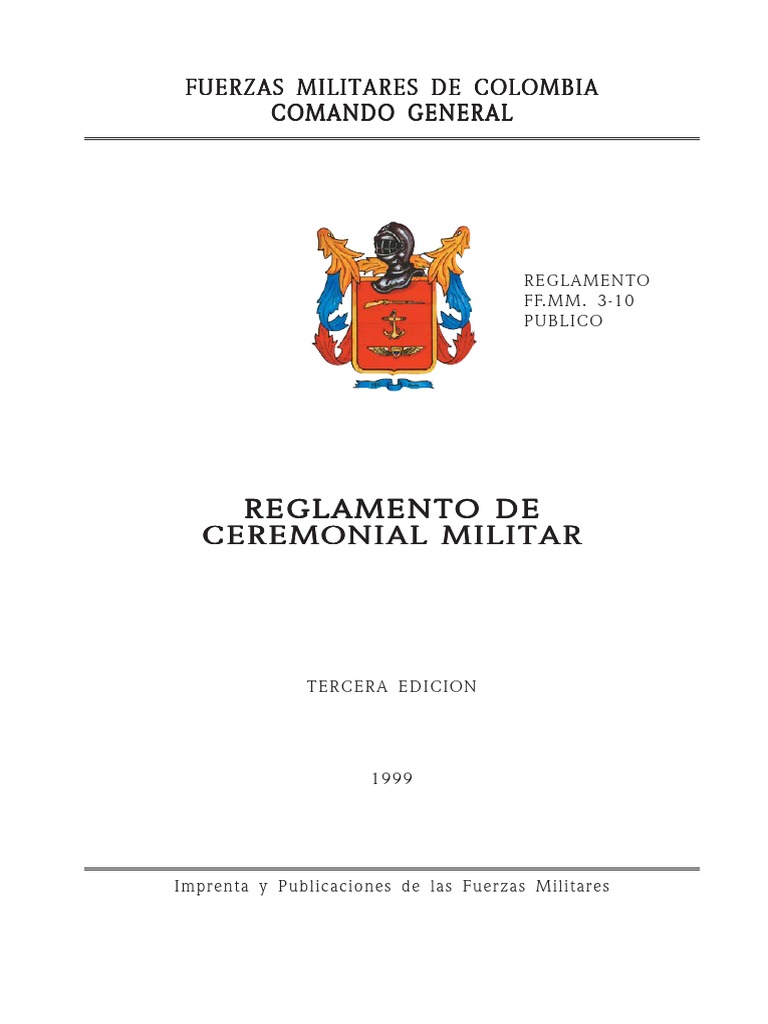 Reglamento de Ceremonial Militar | PDF | Comandante | Oficial no comisionado