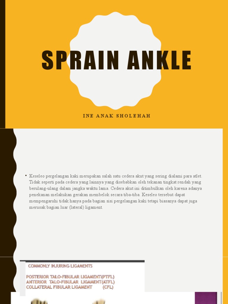 Sprain Ankle | PDF