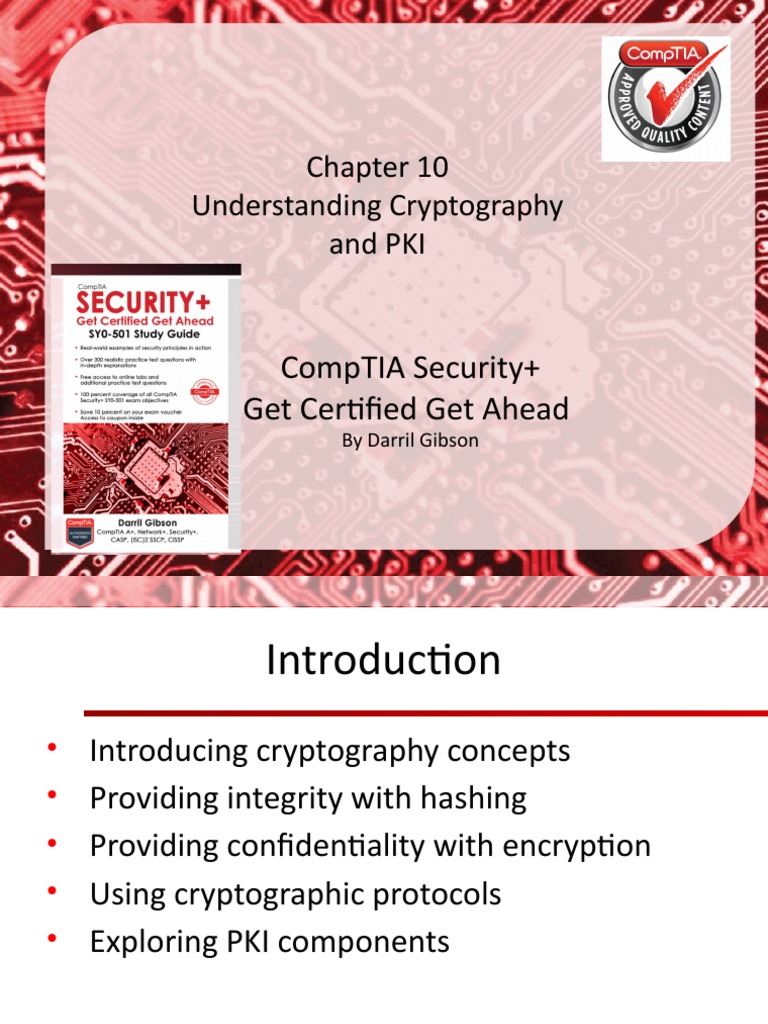 501 CH 10 Cryptography | PDF | Public Key Cryptography | Cryptography