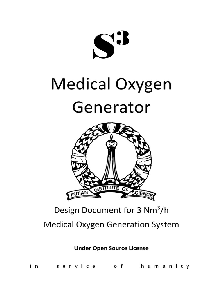 Medical Oxygen Generator: Design Document For 3 NM /H Medical Oxygen ...