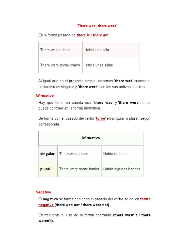 A Guide to Using 'There Was' and 'There Were' in Past Tense English ...