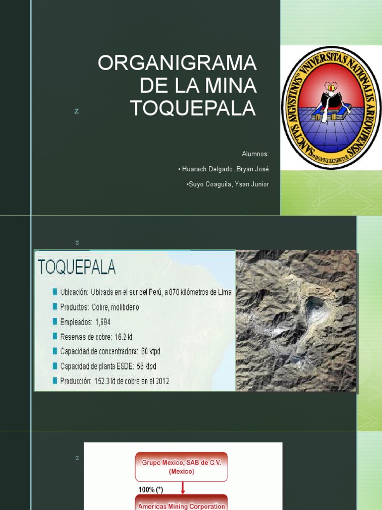 Organigrama de La Mina Toquepala | PDF
