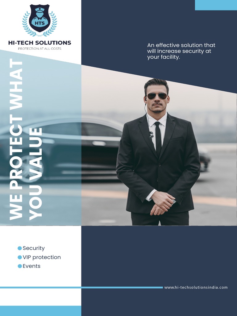 Hitech Security Brochure | PDF | Security Guard | Bodyguard