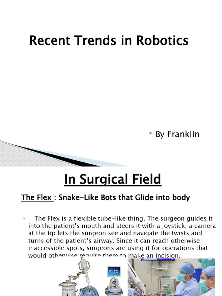 Recent Trends in Robotics | PDF | Vegetables | Robotics