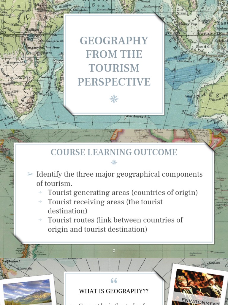 1 - Geography From Tourism Perspective | PDF | Tourism | Geography