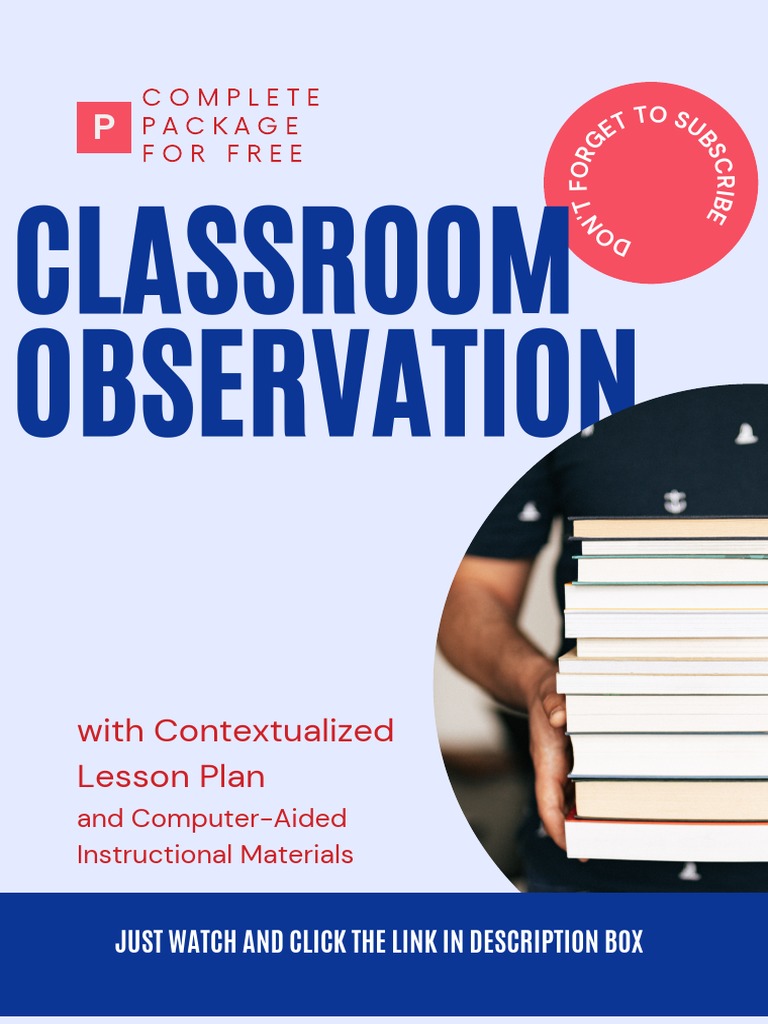 Complete Package For Free: Classroom Observation | PDF