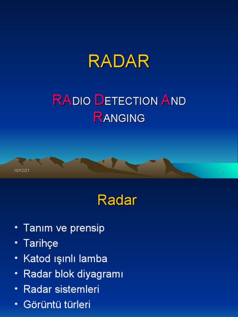 Radar | PDF