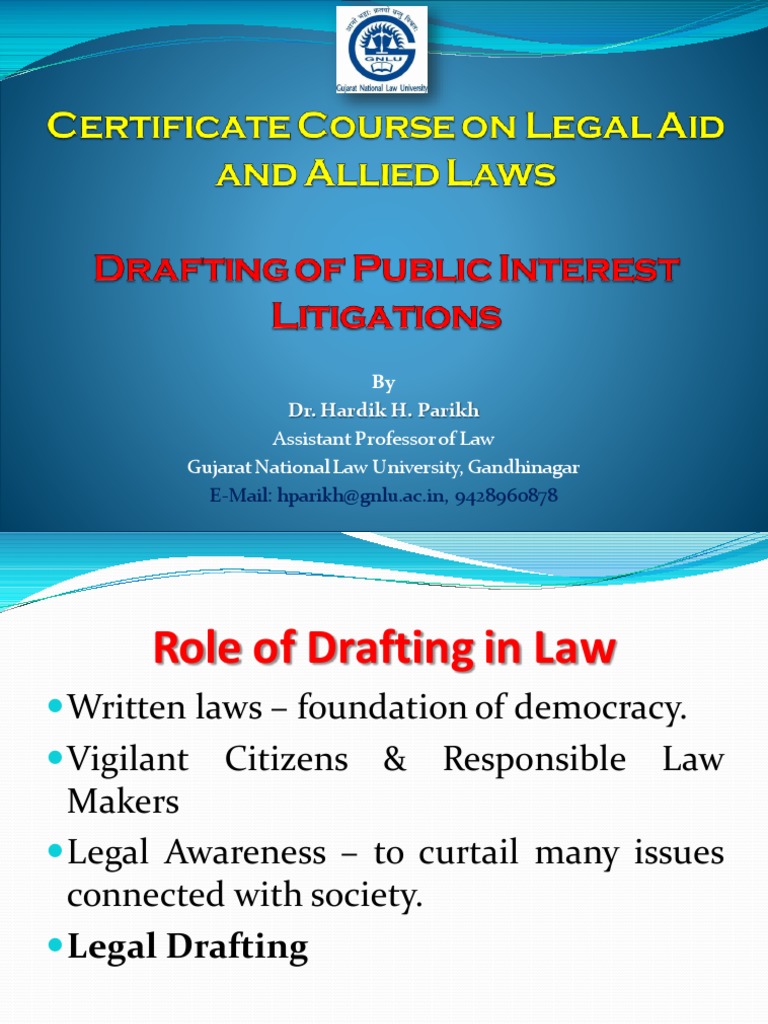 Drafting Public Interest Litigations | PDF | Mandamus | Writ