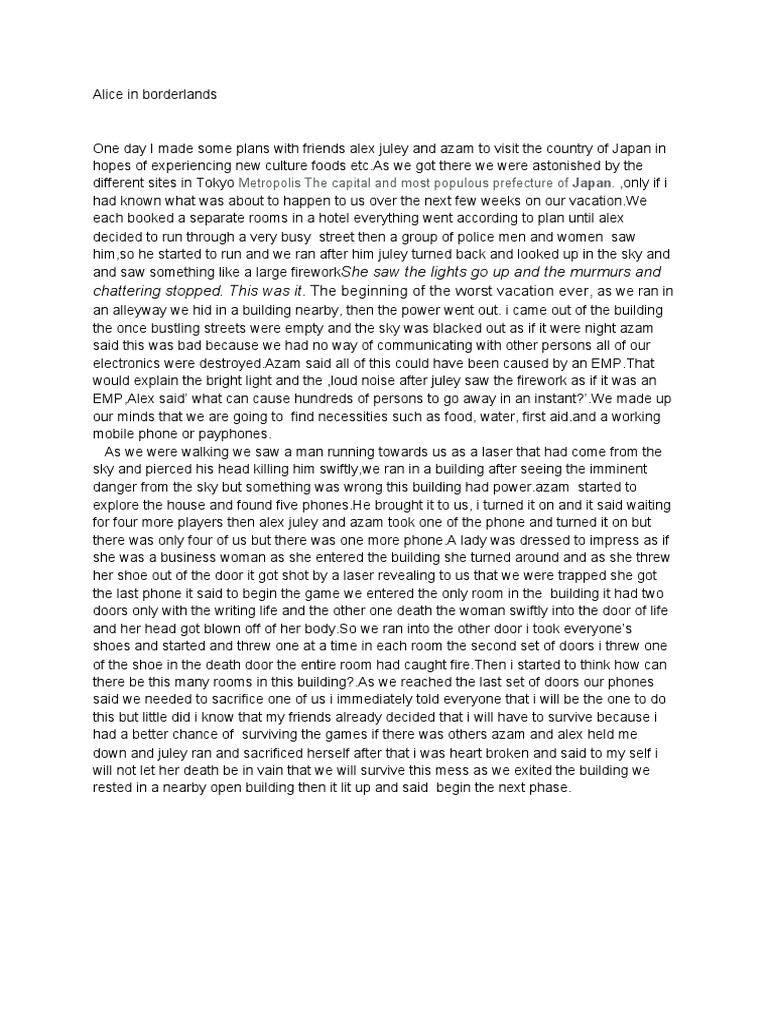 Alice in Borderlands | PDF