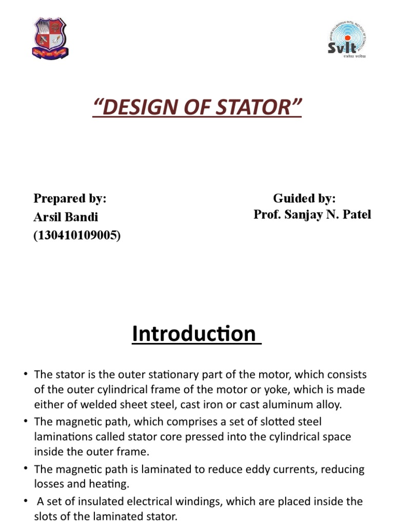 Stator Slots | PDF | Electric Motor | Electromagnetic Induction