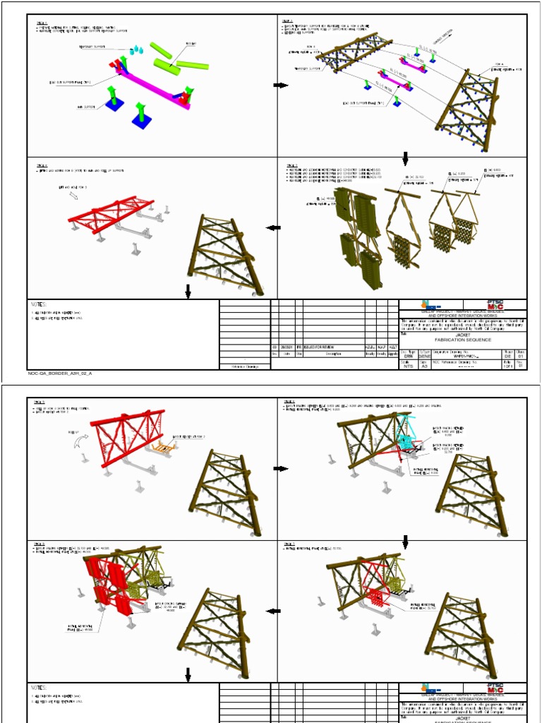 Jacket Fabrication Sequence | PDF