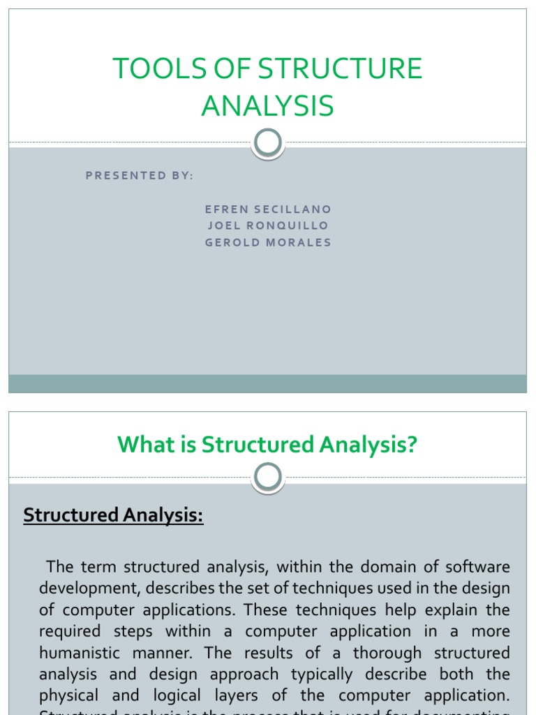 Tools of Structure Analysis | PDF | Subroutine | System