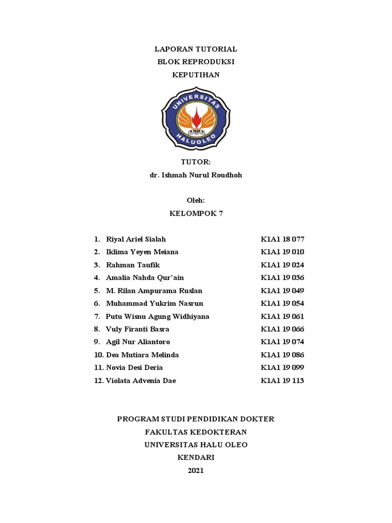 Laporan Tutorial Modul 2 Keputihan Kelompok 7 | PDF