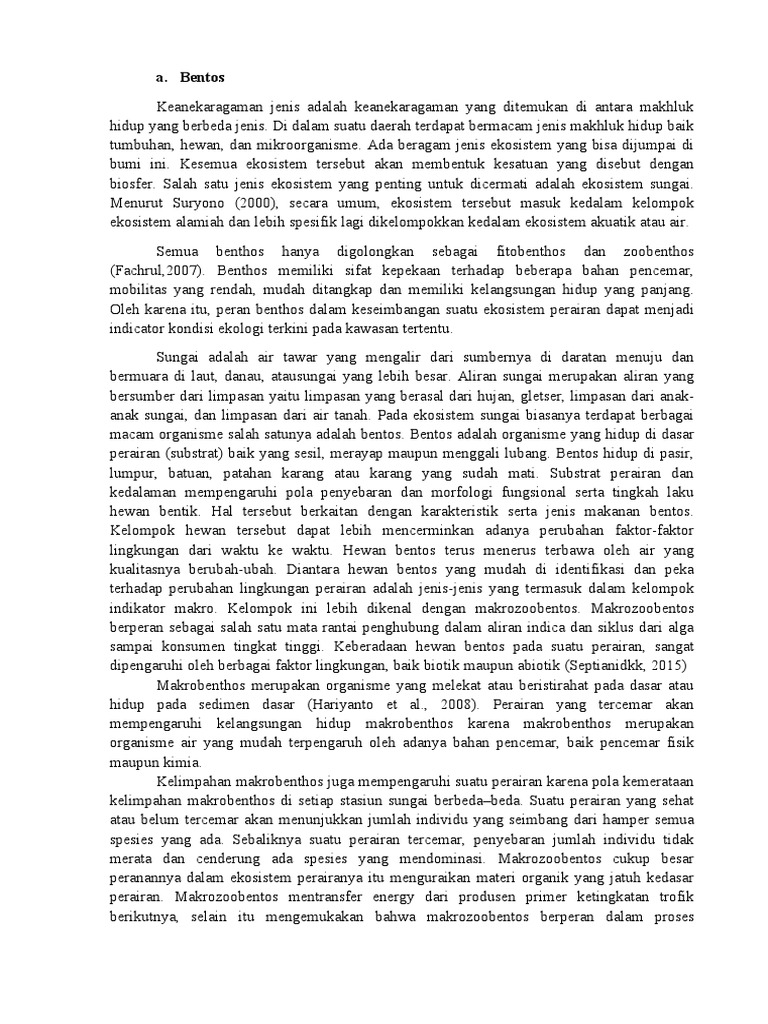 EKOSSTEM SUNGAI | PDF