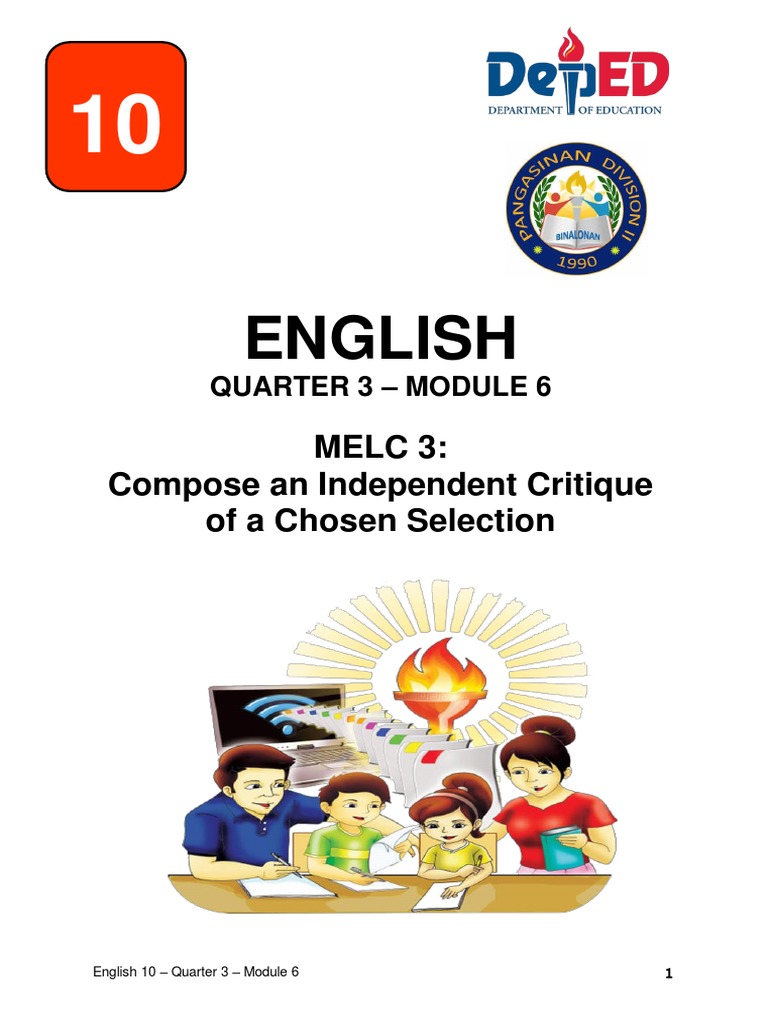 Grade 10 - Quarter 3 - Module 6 | PDF | Claude Frollo | Quasimodo