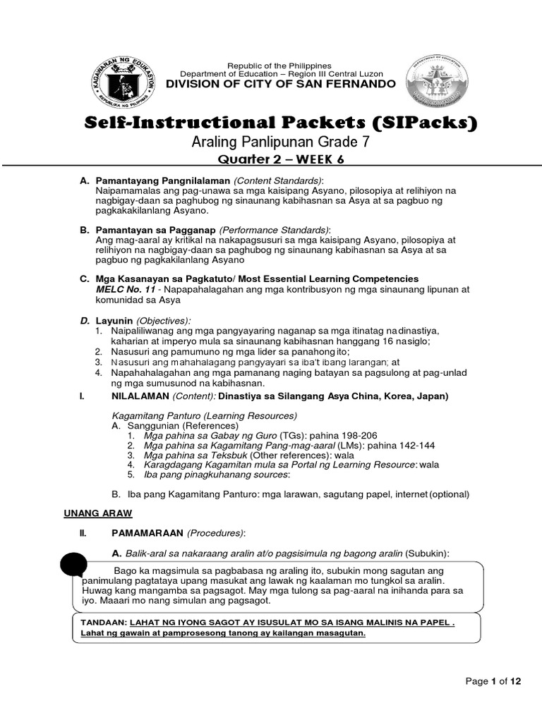 AP7 - Week 6 - Q2 - Modified Model DLP | PDF