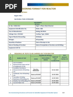 Reactor Maintenance: Before Batch Daily Weekly Monthly 3 Month 6 Month ...