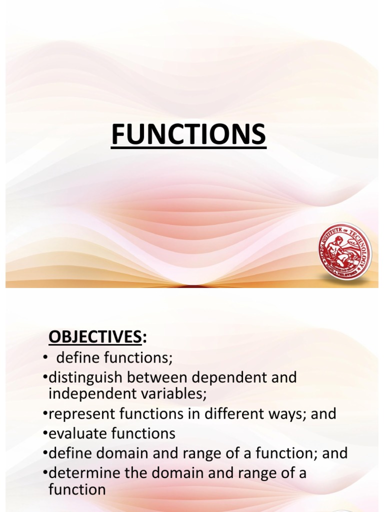 01 Functions, Function Notation, Domain & Range | PDF | Function (Mathematics) | Variable ...