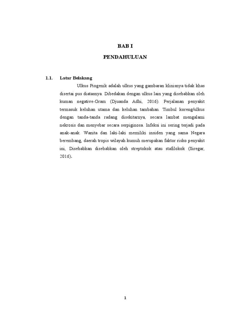 Ulkus Piogenik: Definisi dan Penanganan | PDF
